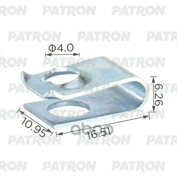 Скоба металлическая Honda применяемость: Клипса под саморез 5мм. /nut, sus m5 PATRON арт. P37-3960