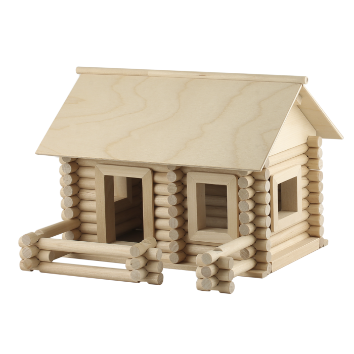 Конструктор деревянный Pelsi "Деревенский Дом №2", 121 деталь, для детей от 5 лет
