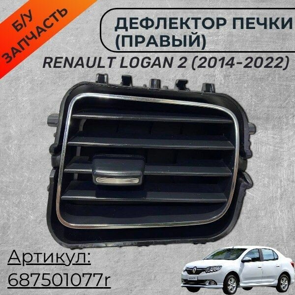 Дефлектор печки (правый) Б/У Renault Logan 2