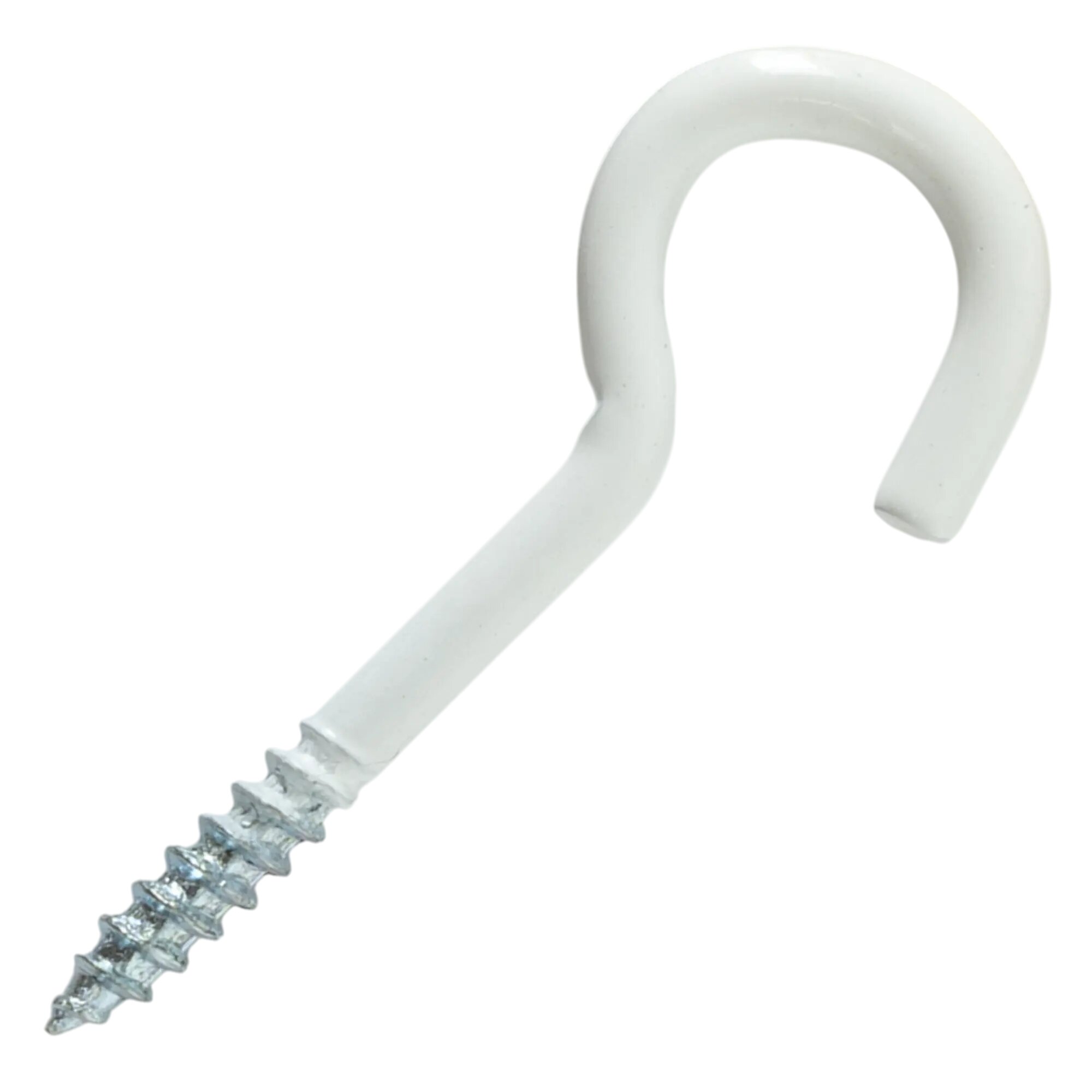 Шуруп-крюк 3x20 мм из стали RAL9003, упаковка 12 шт, надежный крепеж для монтажа