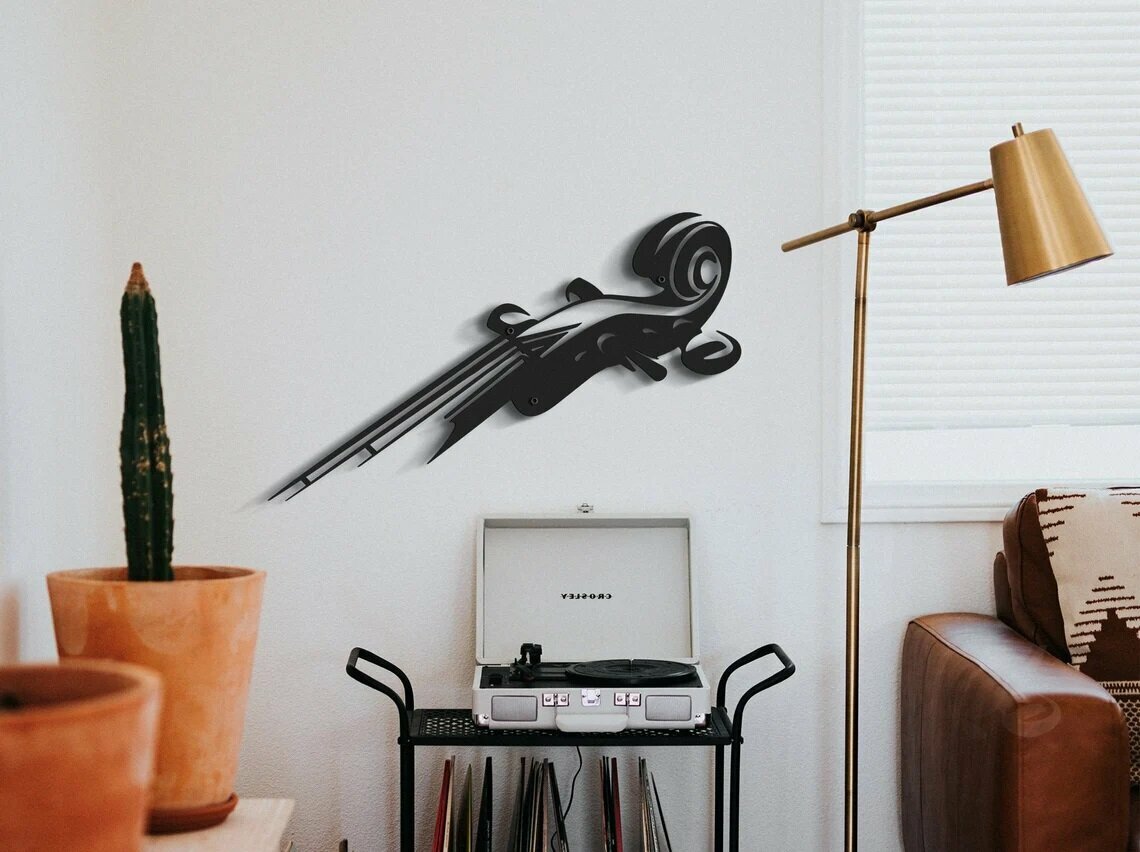 Панно/декор из дерева на стену Часть скрипки