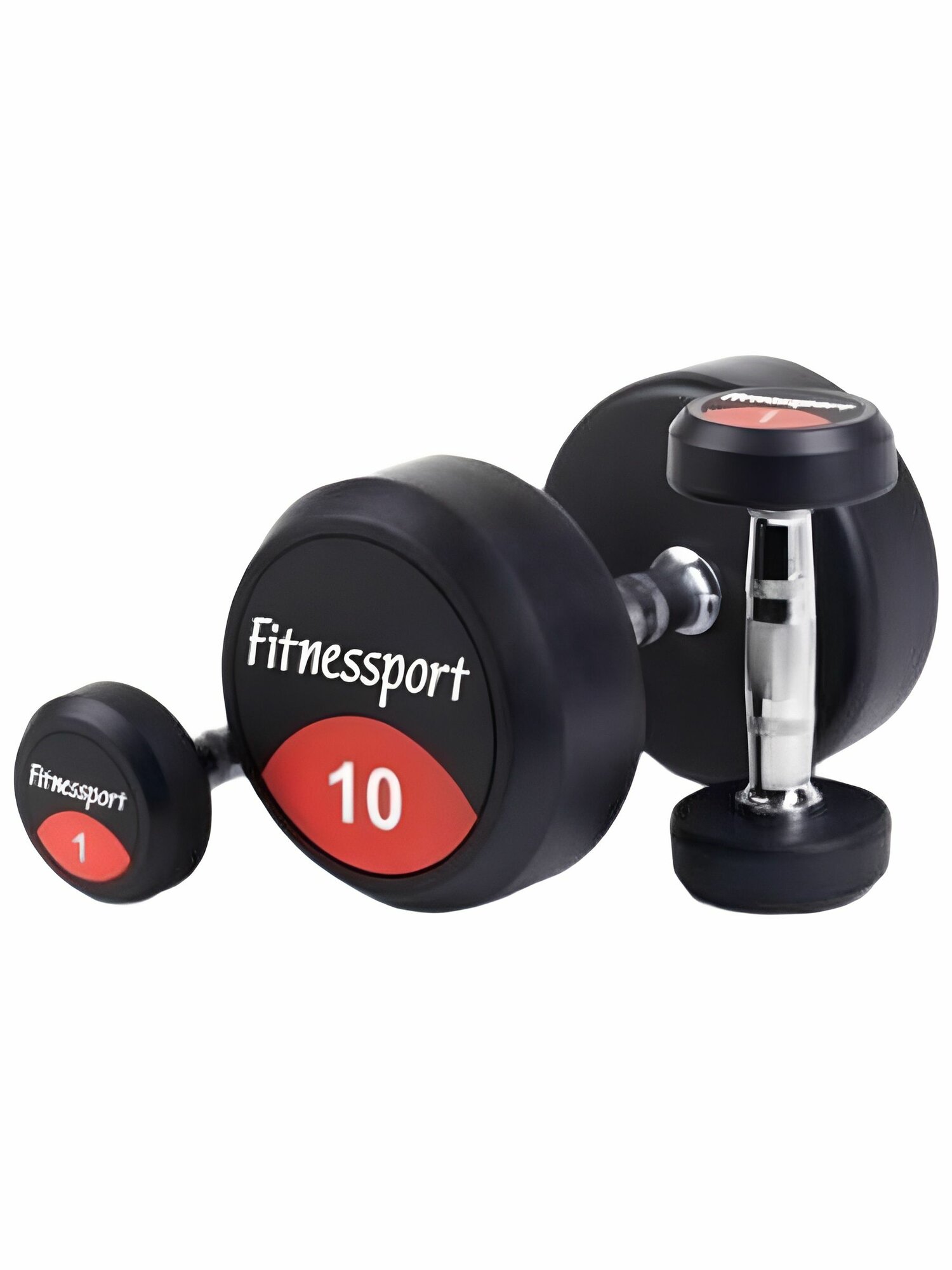 Гантели гексагональные обрезиненные Fitnessport 14 кг (2x7 кг)