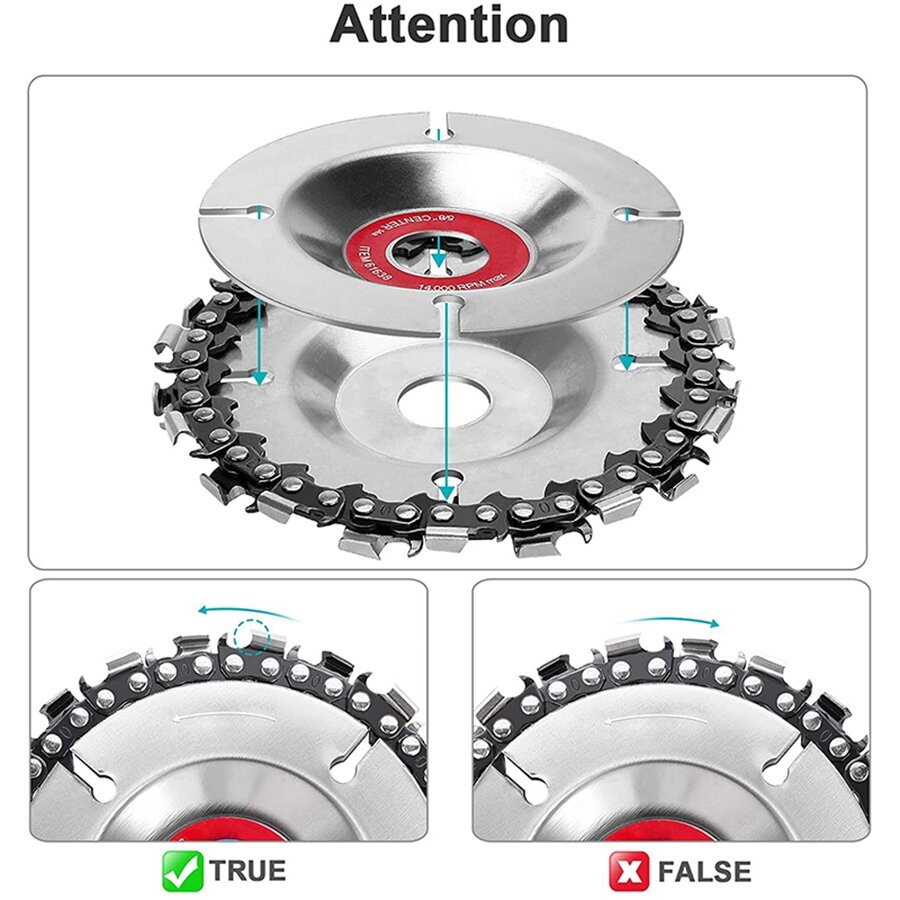 SRIWEN 2020 Диск для резьбы по дереву или набор дисков для шлифовальной машины, двухзубчатый фрезерный станок, насадка для угловой шлифовальной машины по дереву