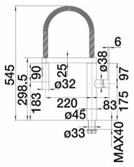 Смеситель BLANCO CULINA-S нержавеющая сталь 517598