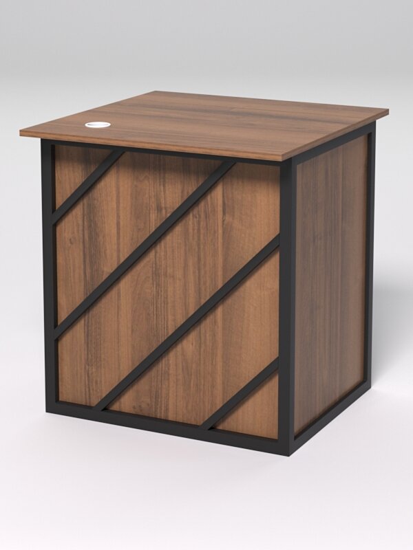 Стол приставной офисный С-01А "стронг" в стиле лофт декор №2, Орех