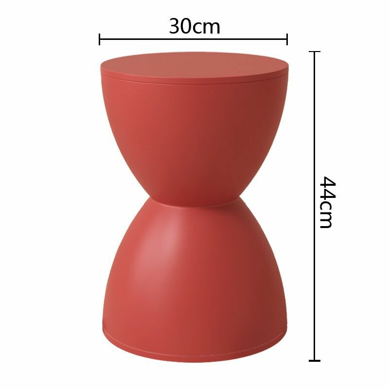 Табурет "Макарон", полипропилен, максимальная нагрузка 100кг, цвет красный