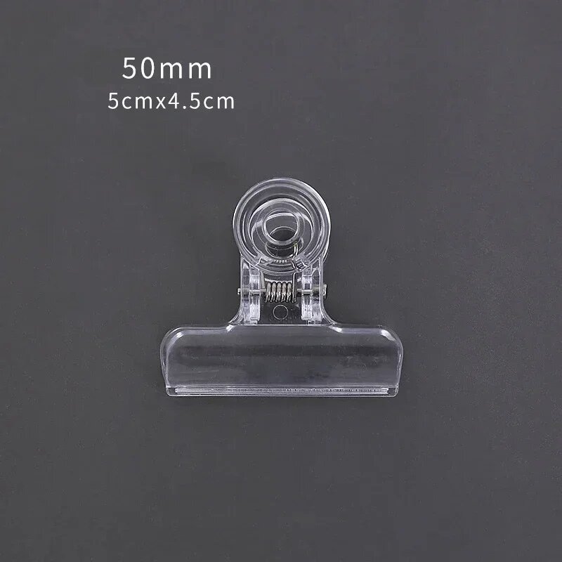Прозрачные зажимы для бумаг 50mm 3pcs