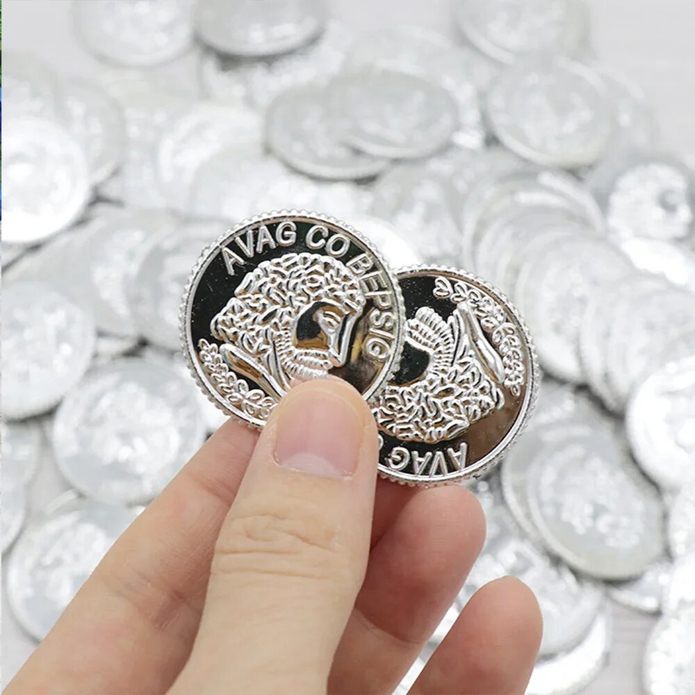 Пластиковые золотые монеты пираты 500 шт