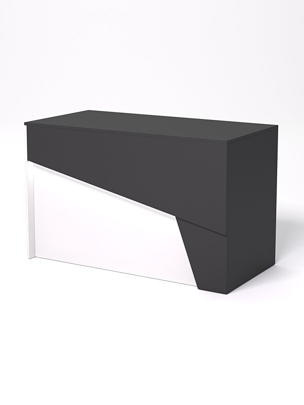 Стол руководителя №1, Белый и Черный. Производитель товара - компания Westcom.