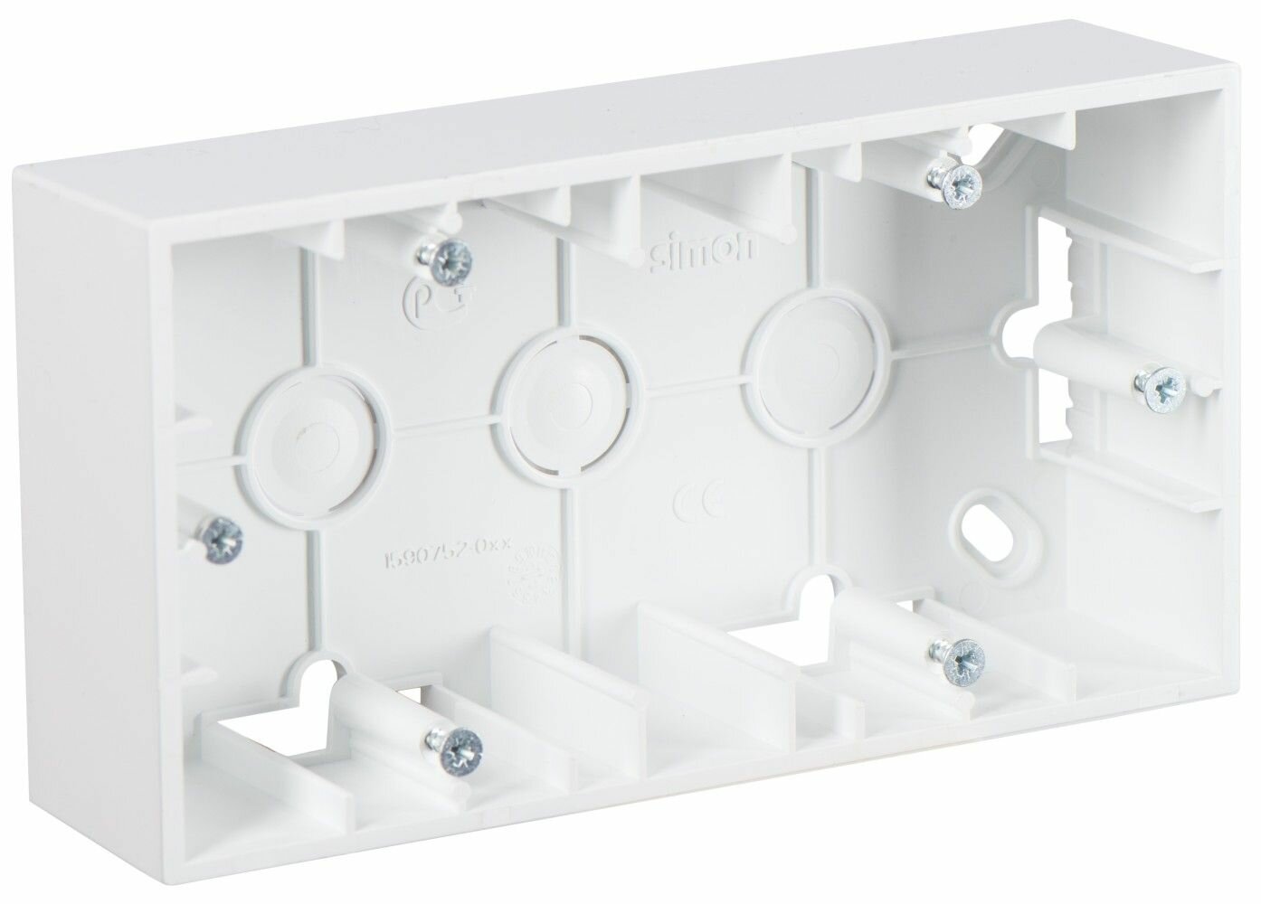 Simon 15 Белая Коробка 2-ая для наружного монтажа, 1590752-030