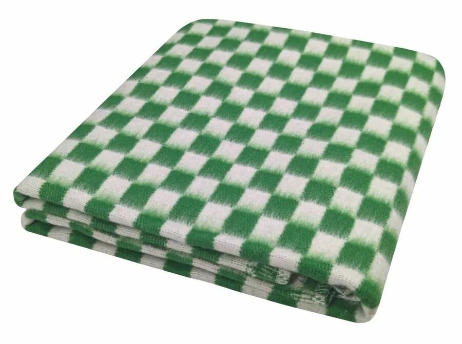 Детское байковое одеяло Малыш 100х140 Зелёный