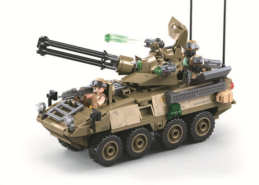 Xiaoluban BTR80AS боевая машина пехоты строительный блок военная модель танка образовательная сборочная игрушка для мужчин