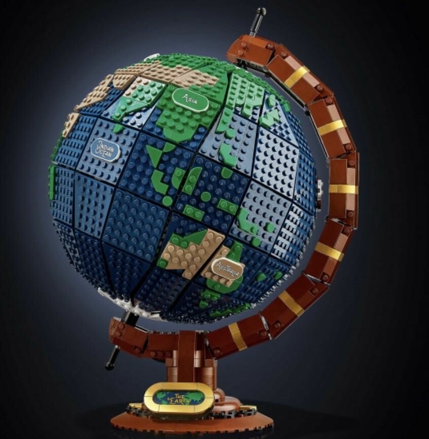 Конструктор "Вращающийся Глобус", со светом, 9-14 лет, совместимы с LEGO