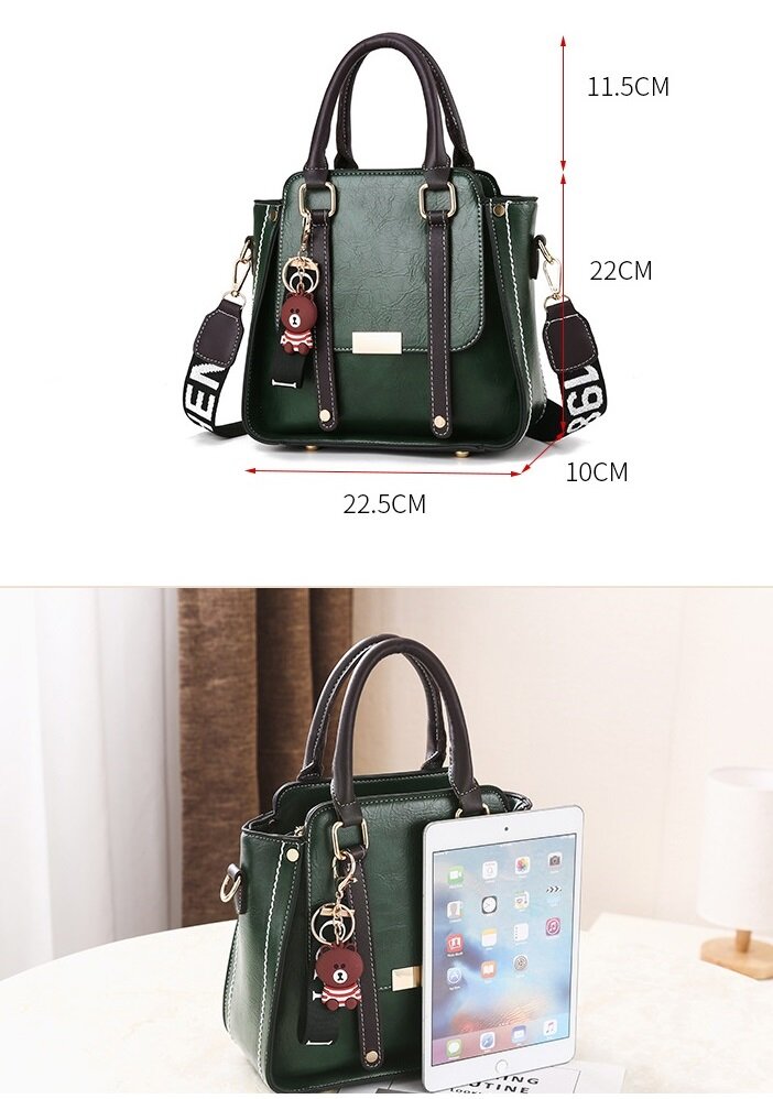 Сумка кросс-боди  Briefcase, фактура гладкая, болотный — фото 1