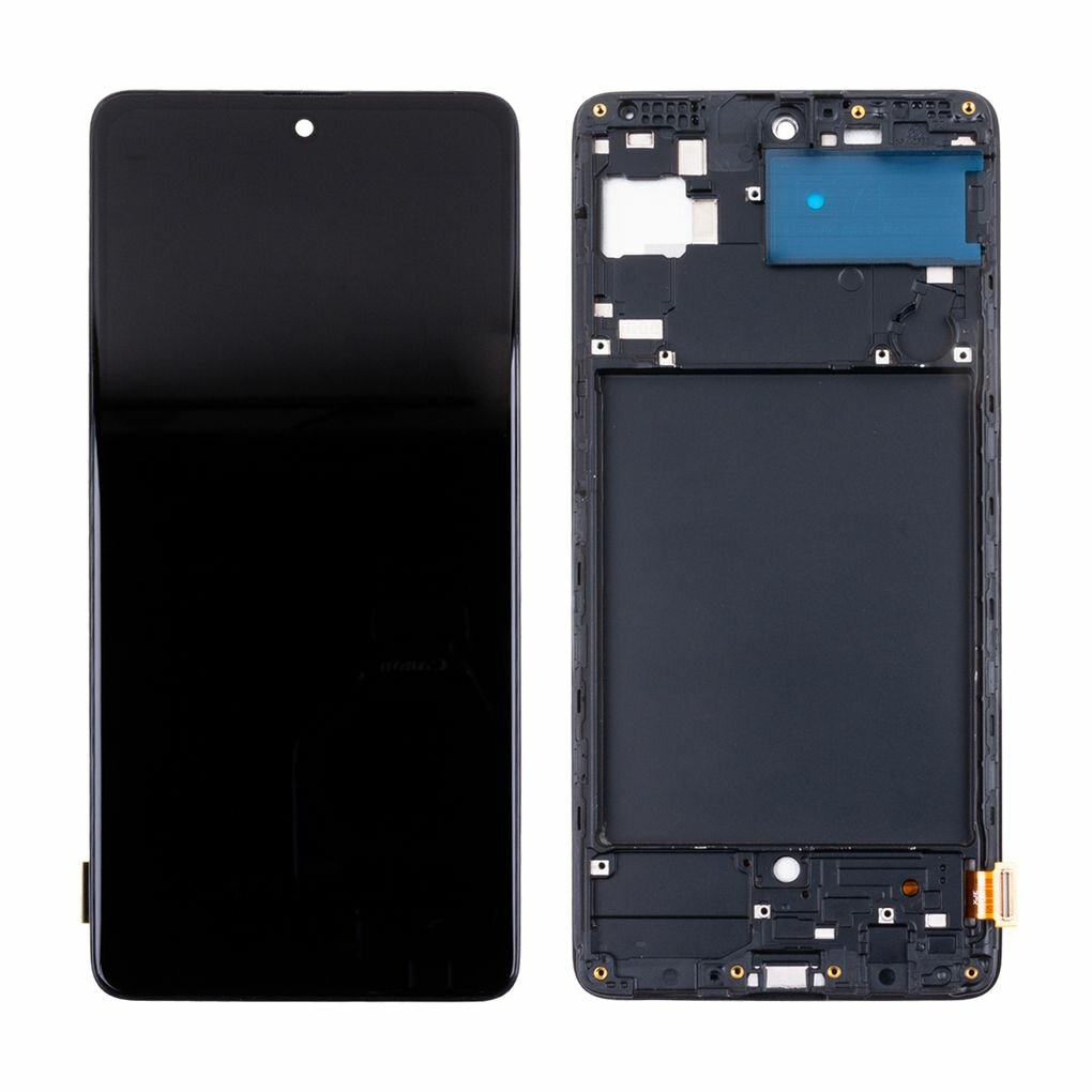 Дисплей для Samsung A715F (A71) модуль Черный - (In-Cell)