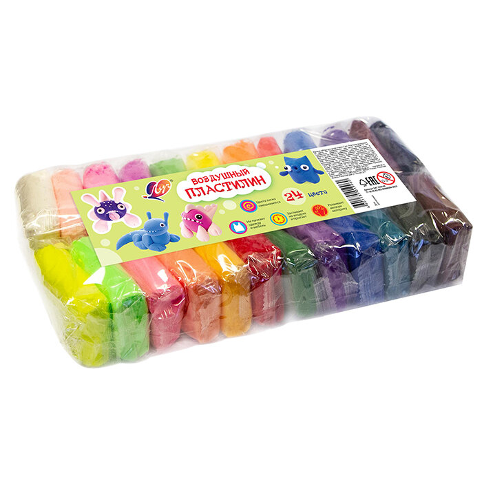 Масса для лепки 240г Луч 24цв 34С 2229-08