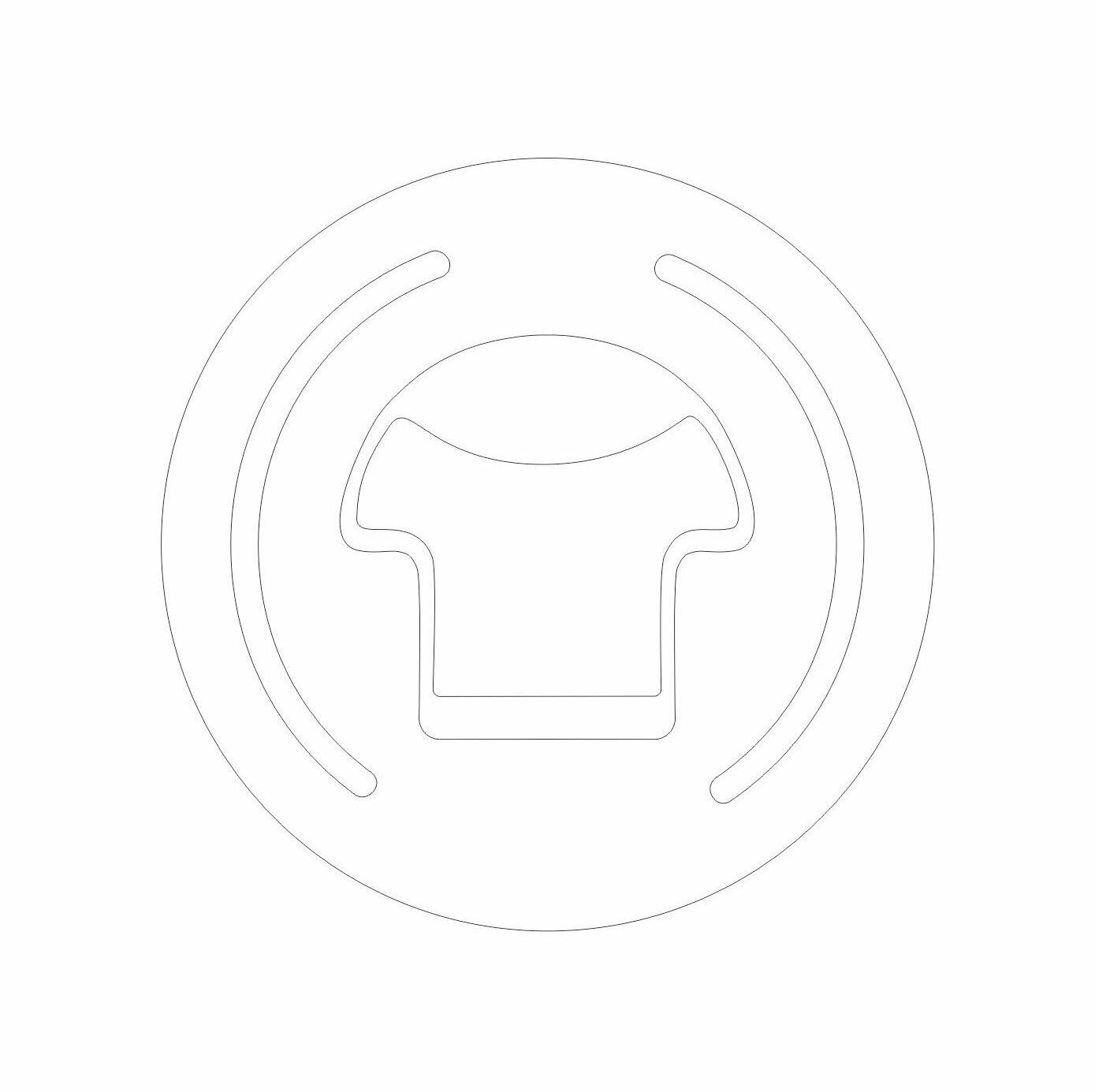 Наклейка на лючок бака Honda №1 (прозрачная)