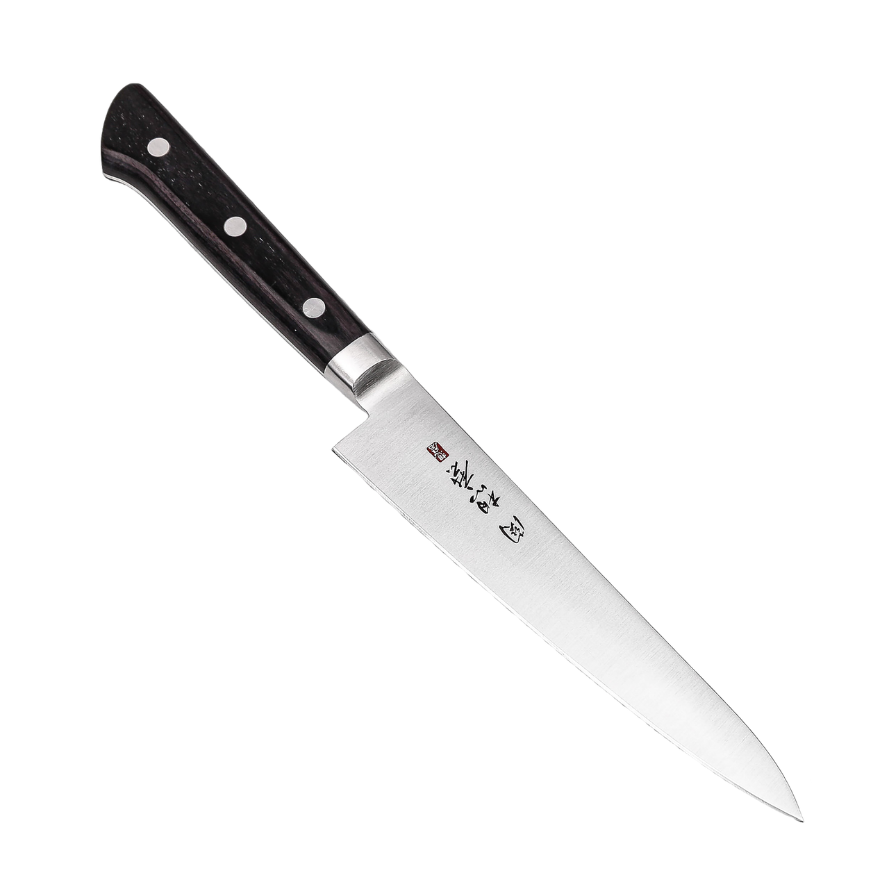 Нож кухонный универсальный 150 мм, сталь AUS-8, рук. Black PakkaWood - SOUMA