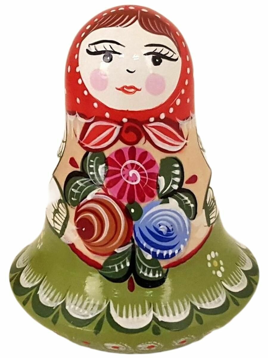 Неваляшка (Матрешка 1 предмет)-1, Городецкая роспись, ручная авторская работа