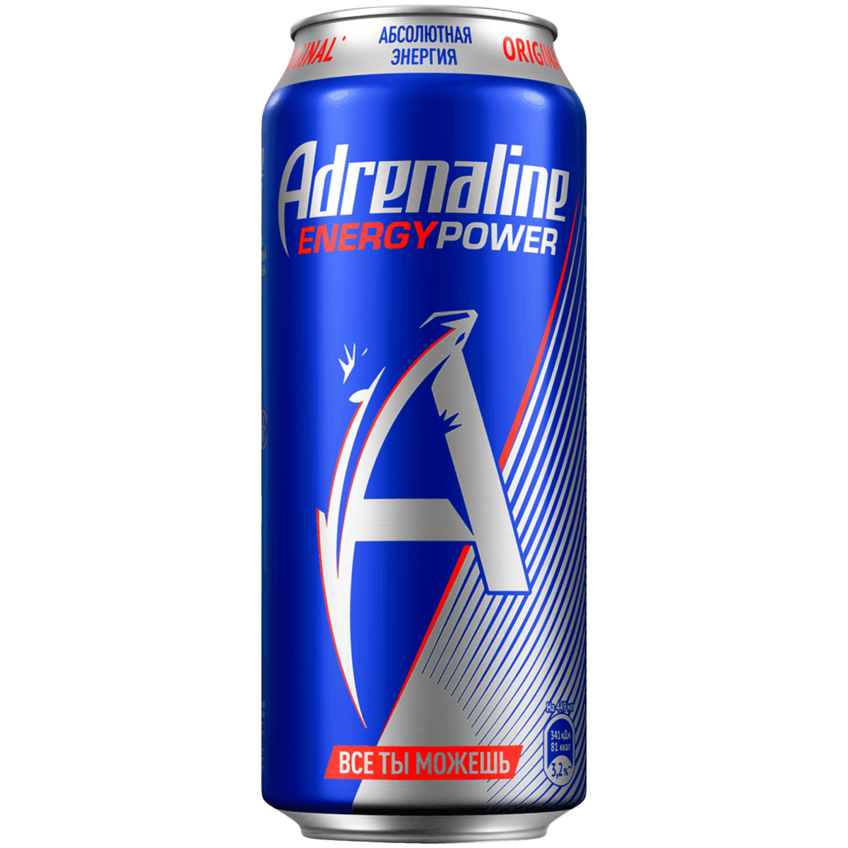 Энергетический напиток Adrenaline Energy Power Original 0, 449 л