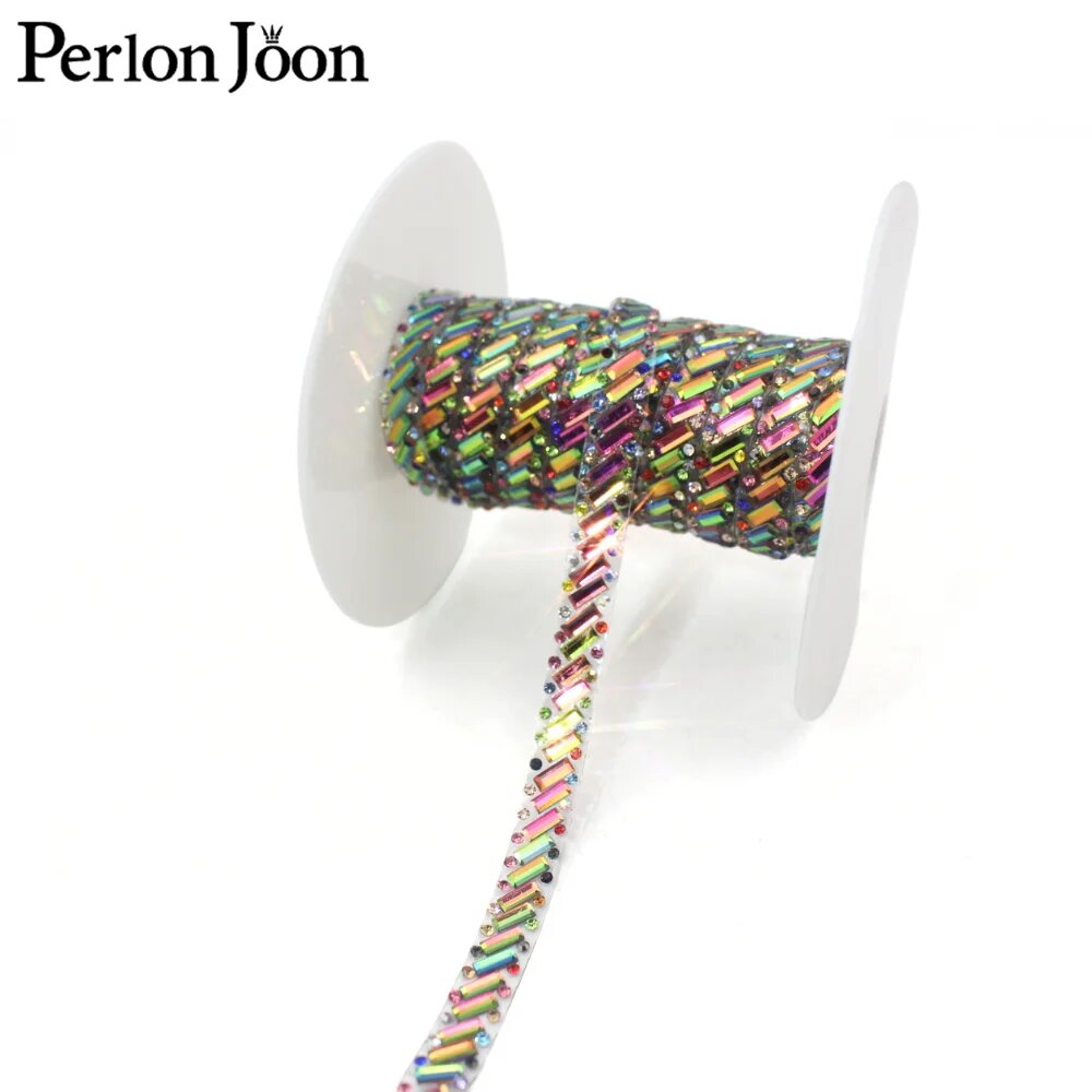 Стразовая лента Perlon joon, цвет 01