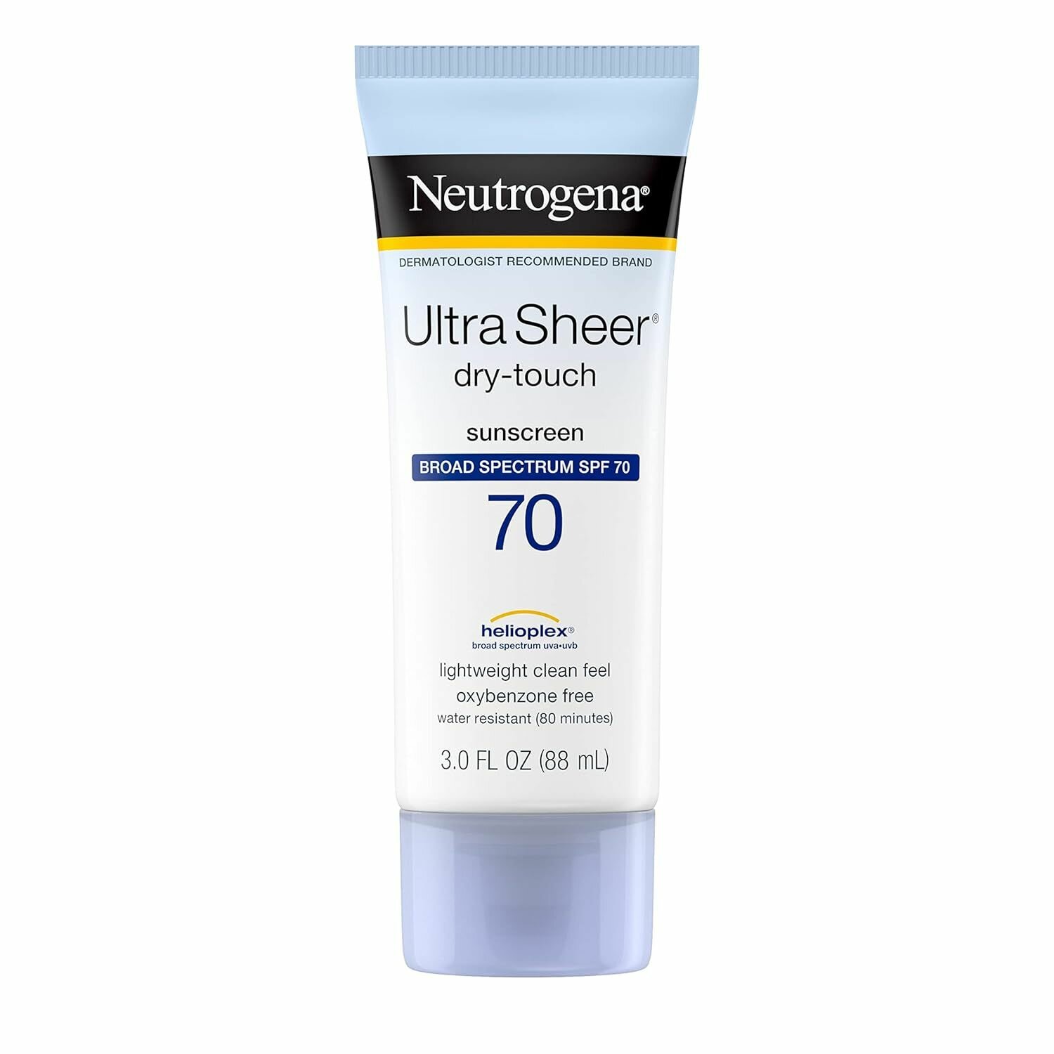 Neutrogena Ultra Sheer Dry-Touch Водостойкий и нежирный солнцезащитный лосьон широкого спектра действия SPF 70, 3 унции