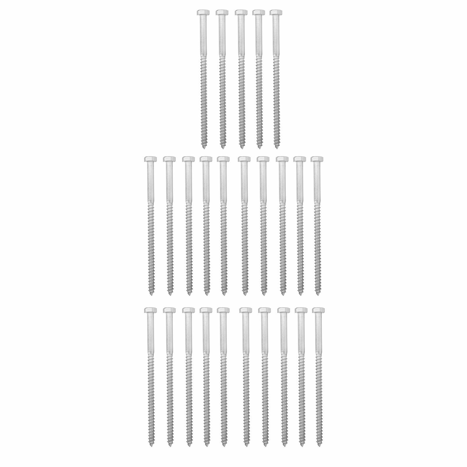 Болт из нерж. стали 304 с частичной резьбой, шестигранный самонарезающий винт для дерева M8x150MM