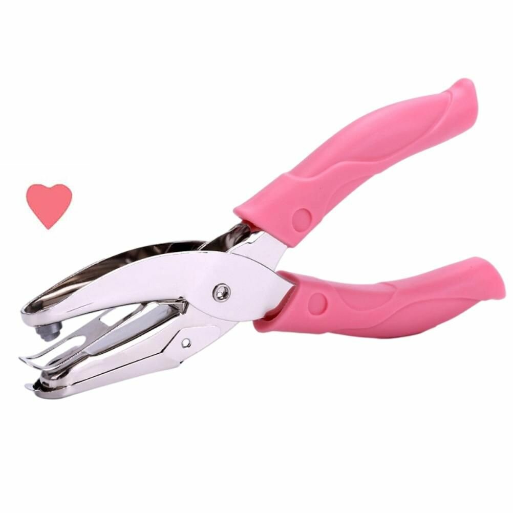 Дырокол на одно отверстие, металлический дырокол сделай сам , с мягкими ручками для бумаги и карточек для поделок, школьные канцелярские принадлежности