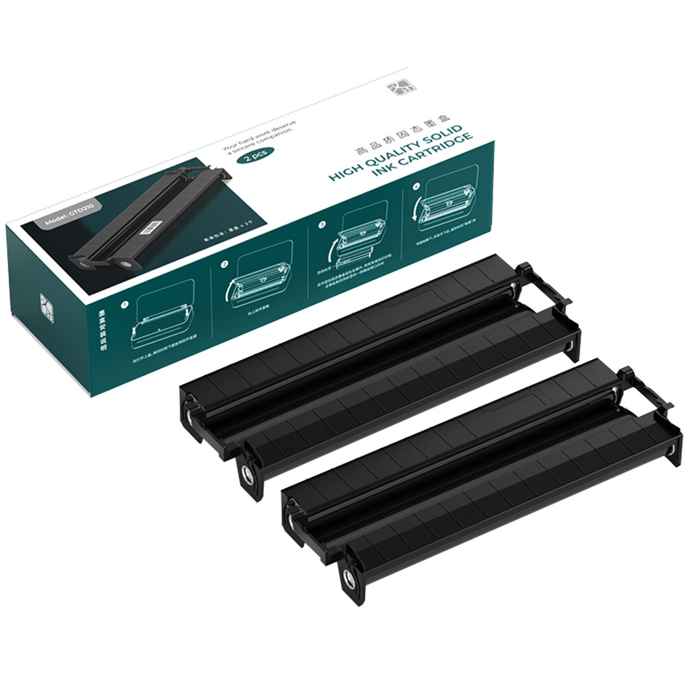 Термотрансферная лента HPRT, 2 рулона, для портативного термотрансферного принтера GT1 формата A4 для дома и офиса.