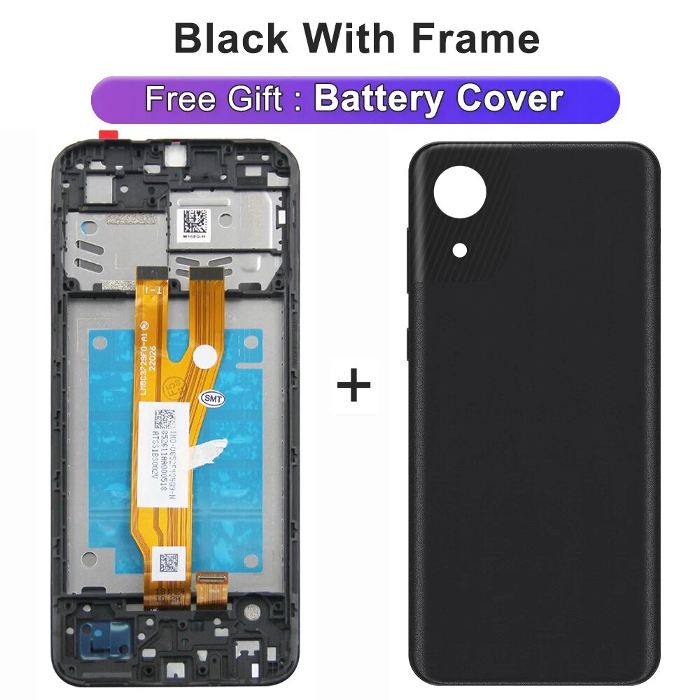 Дисплей в сборе Samsung A03 Core Black Frame Cover