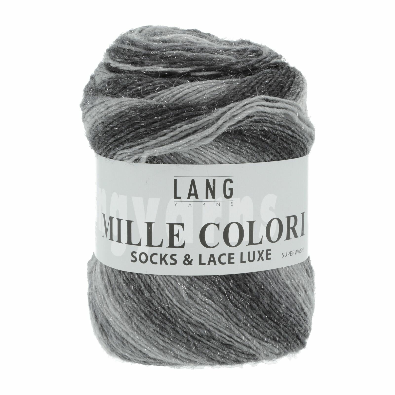 Носочная пряжа Lang Mille Colori Socks & Lace Luxe (859.0003) 1 моток