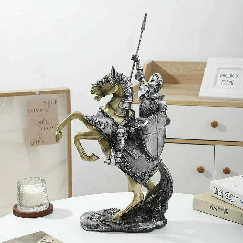 Современный стиль Роскошные доспехи рыцаря декоративное украшение