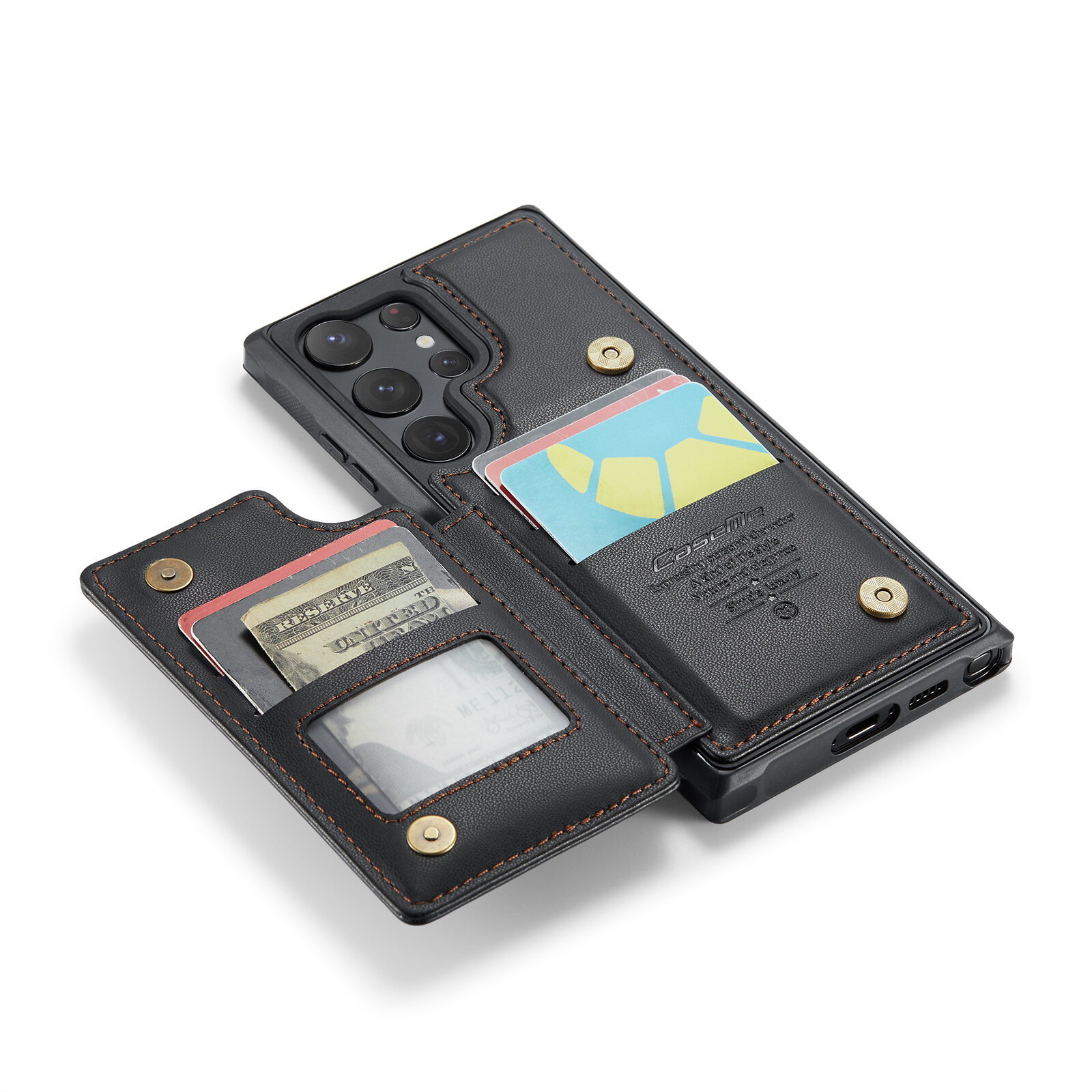 Чехол CaseMe Сard Protection Samsung Galaxy S23 Ultra черный