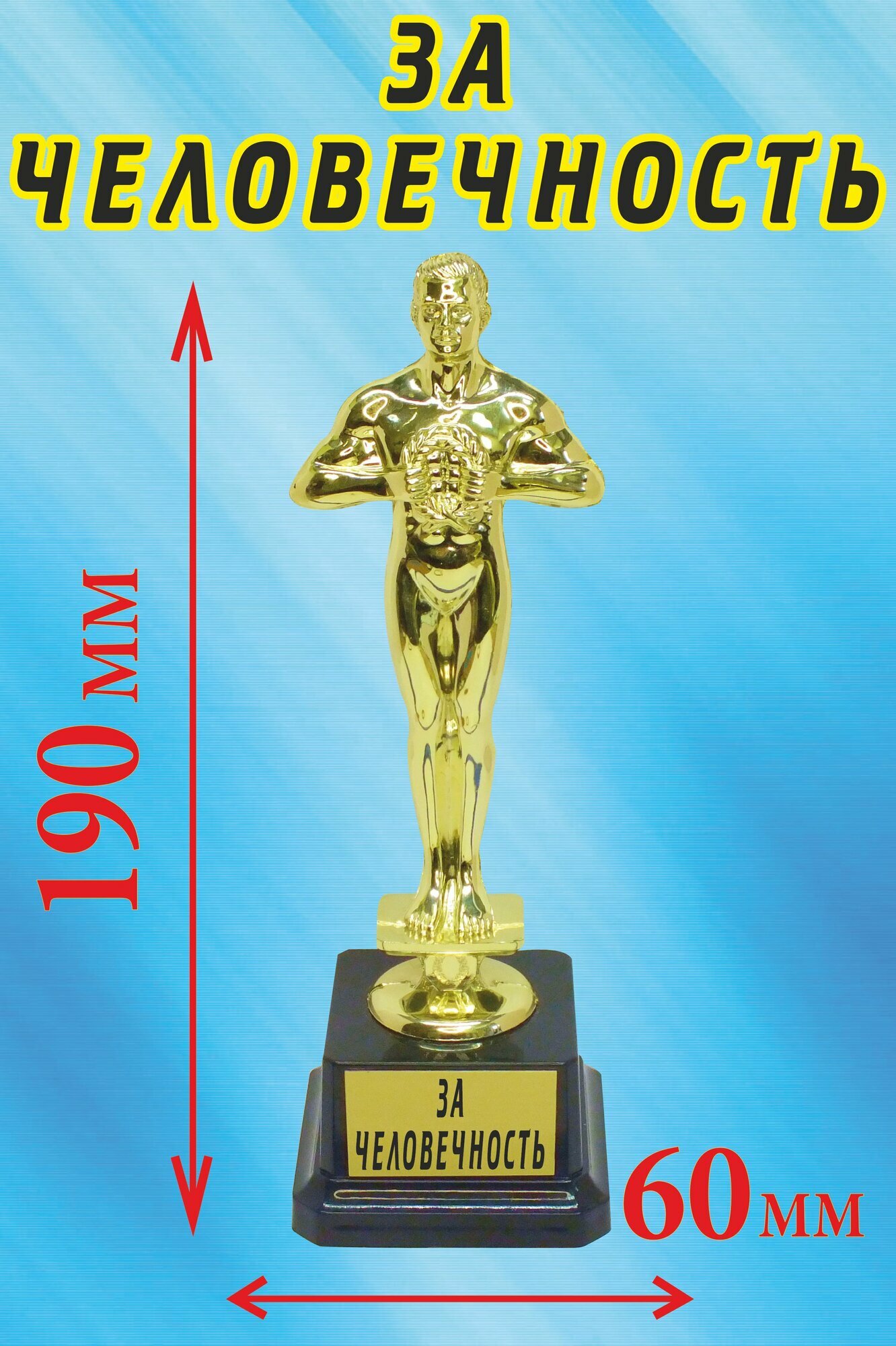 Кубок подарочный Оскар " За человечность ".