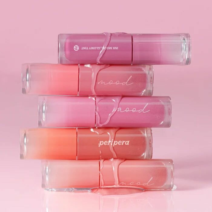 PERIPERA Тинт для губ Ink Mood Glowy Tint ( 18 NUDE AREA ) помада для губ, Уход за губами, Корейская косметика