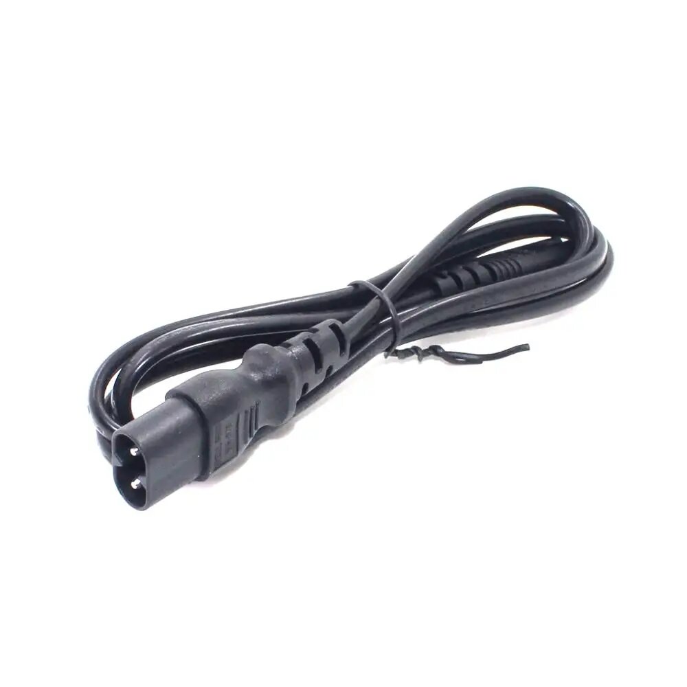 Черный удлинитель IEC C7 на C8, 1 м