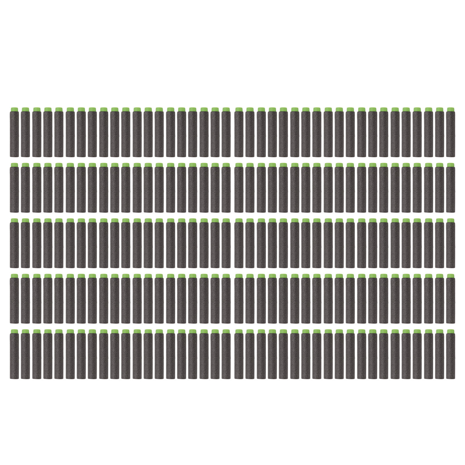 200 сменных дротиков из ЭВА 70 мм, черные и зеленые, высокоплотные, аксессуар для стрельбы для детей.