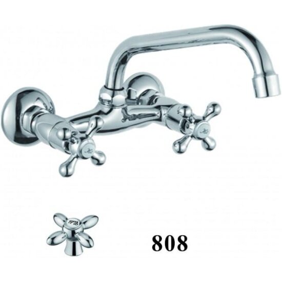 Смеситель для кухни D-lin настенный D142808, хром