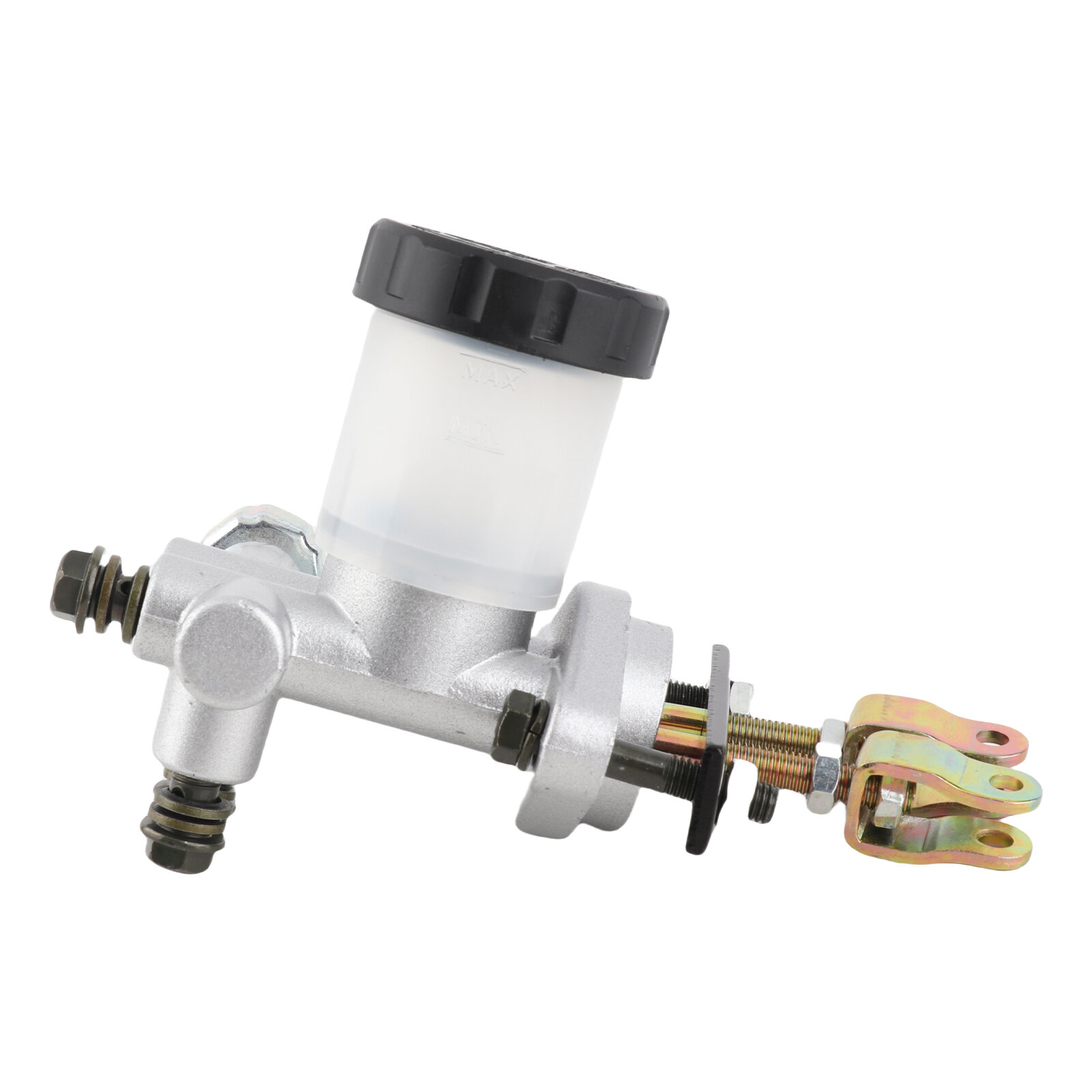 Гидравлический главный тормозной цилиндр в сборе для картингов объемом двигателя 90cc, 110cc, 125cc, 150cc, 200cc, 250cc.