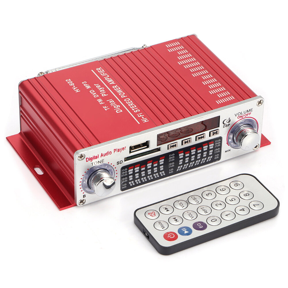 DC12V Motorcycle Car Mini Hi -Fi Audio усилитель USB -радио с дистанционным управлением с дистанционным управлением