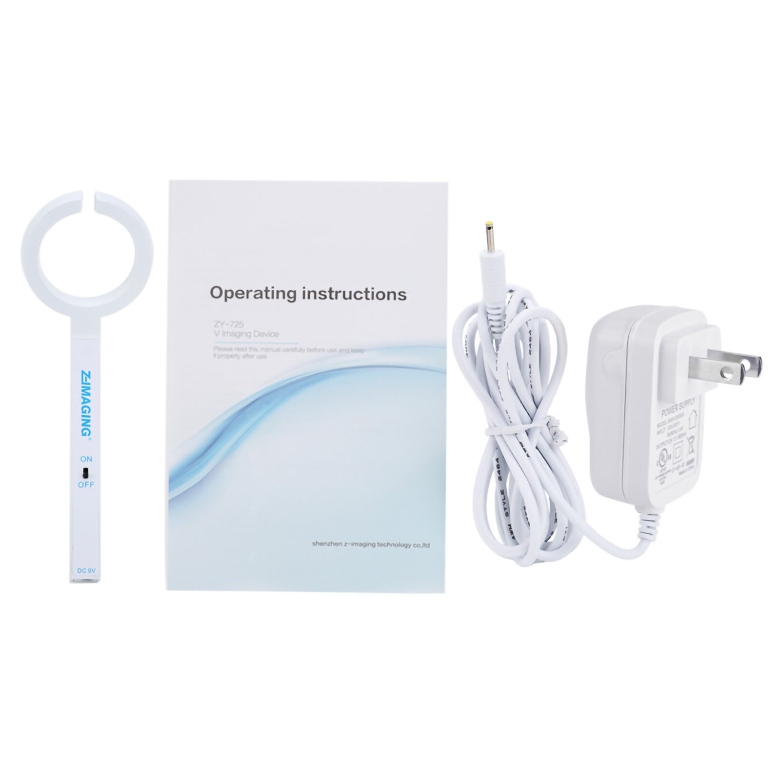 ZY725 Портативный инфракрасный прибор для поиска вен, предназначенный для взрослых и детей. Вилка стандарта США, напряжение 100-240 В.