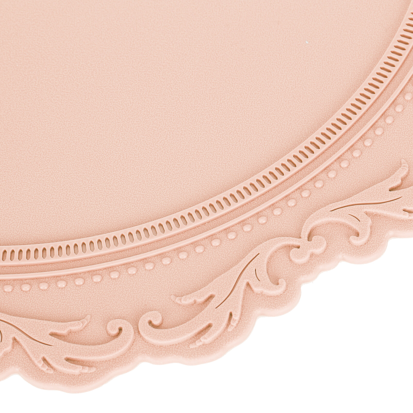 Силиконовый коврик для столовых приборов в скандинавском стиле с тисненой изоляцией, утолщенный круглый силиконовый коврик для домашней кухни, розовый