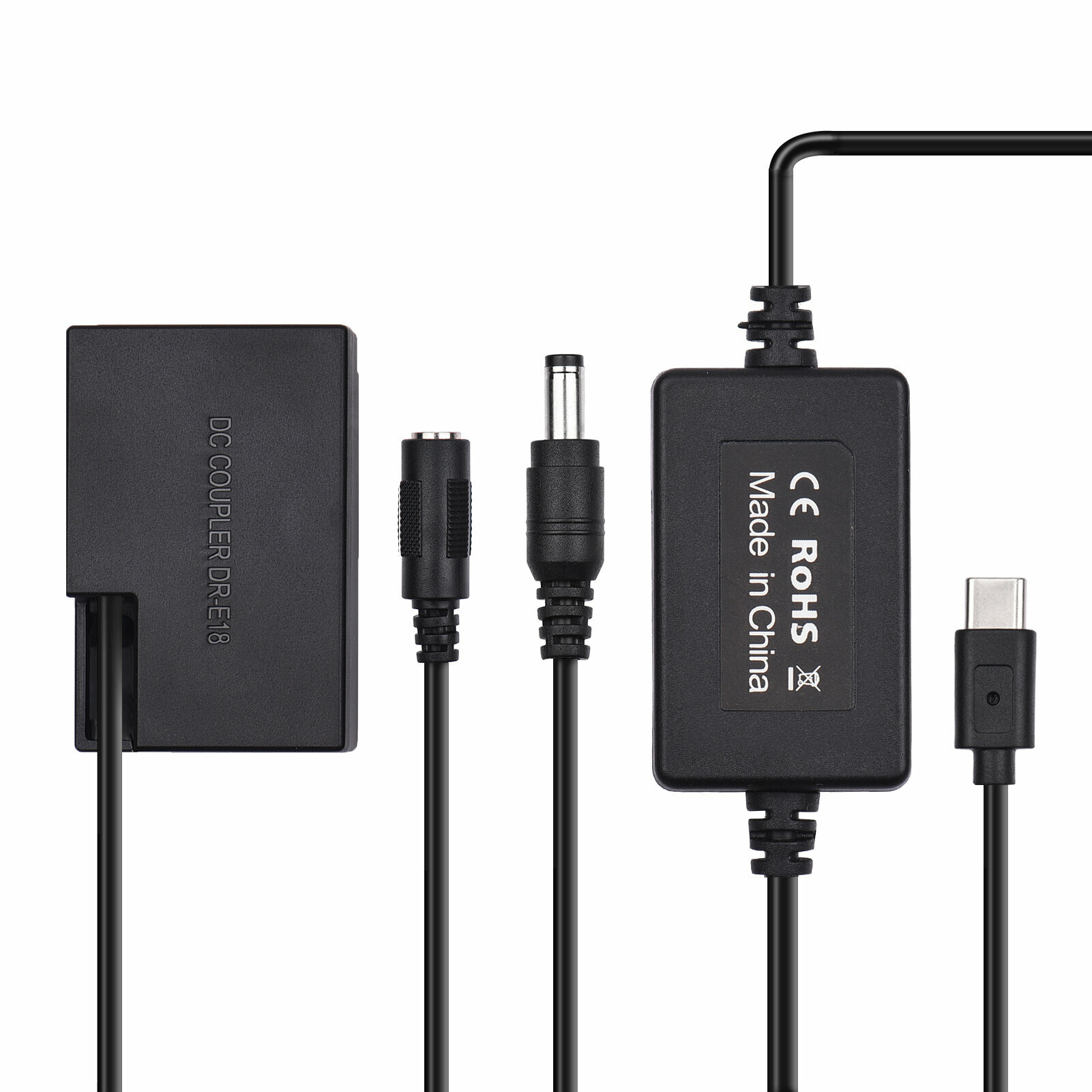 Кабель PD USB Type-C для подключения муляжа аккумулятора DR-E18, сменный DC-адаптер LP-E17 для Canon 750D 760D 77D 800D Rebel SL2 T6S 200D