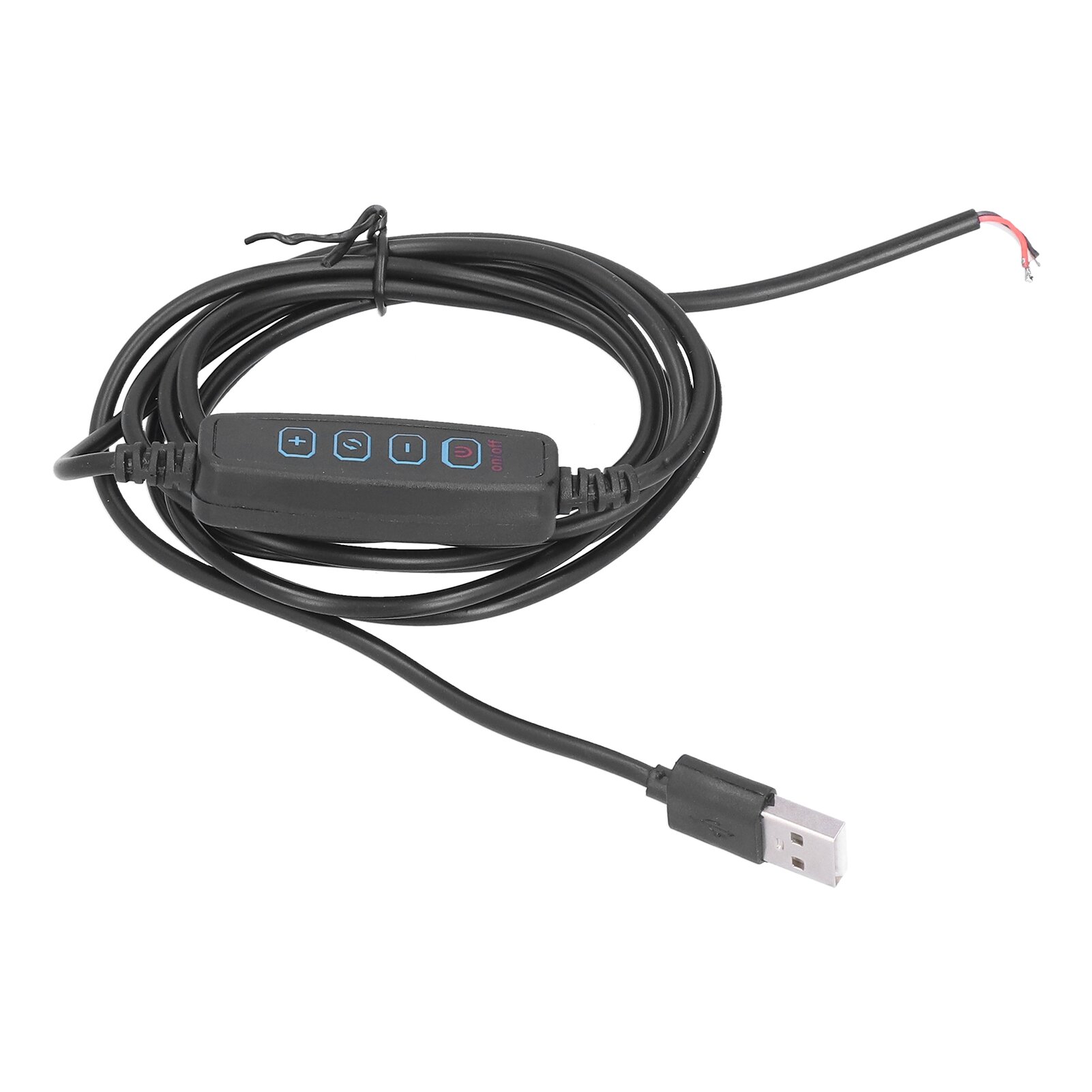 5 В светодиодный шнур питания с регулируемой яркостью, 2 м, универсальный USB-шнур для домашнего использования на улице, совместим с лампами 5 В и светодиодными светильниками