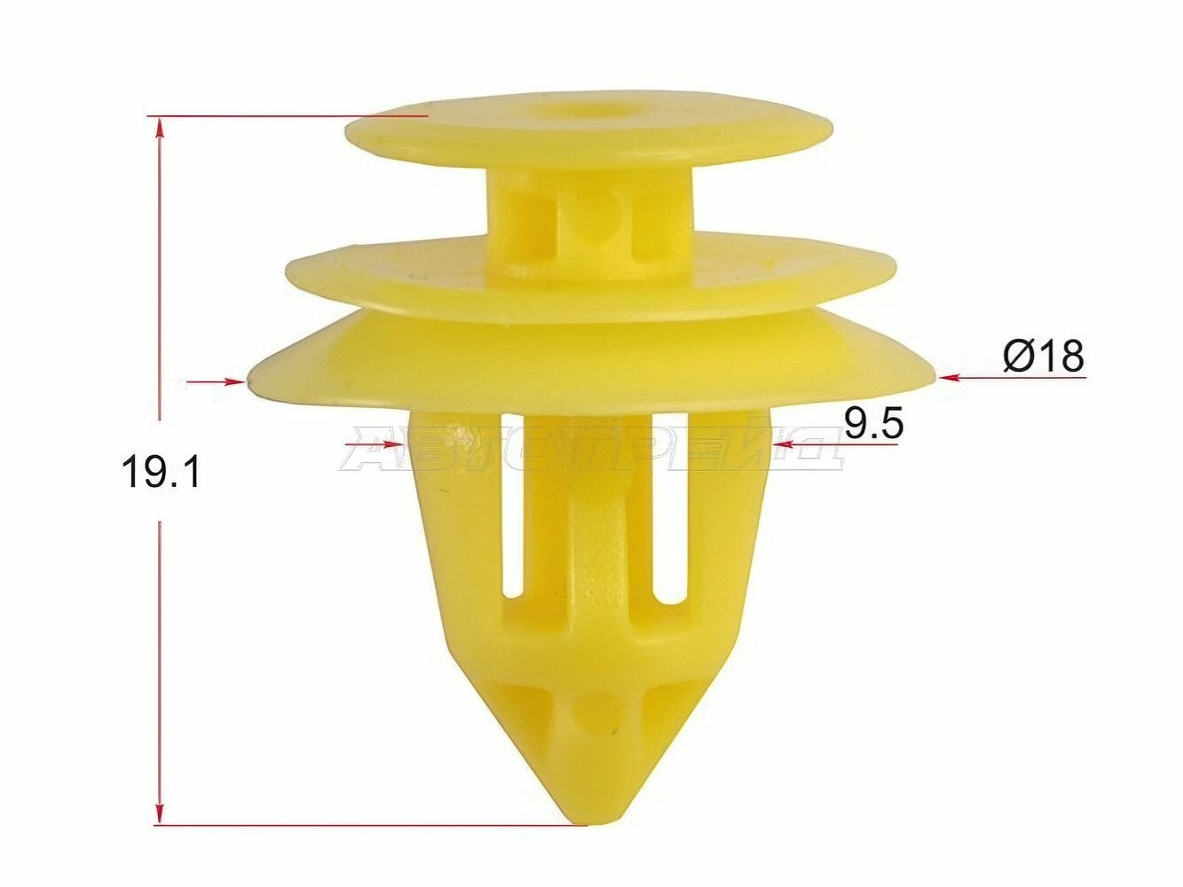 Клипса обшивки двери, 10 шт для Тойота Королла, Марк, Превиа Тараго арт STM11596 SAT