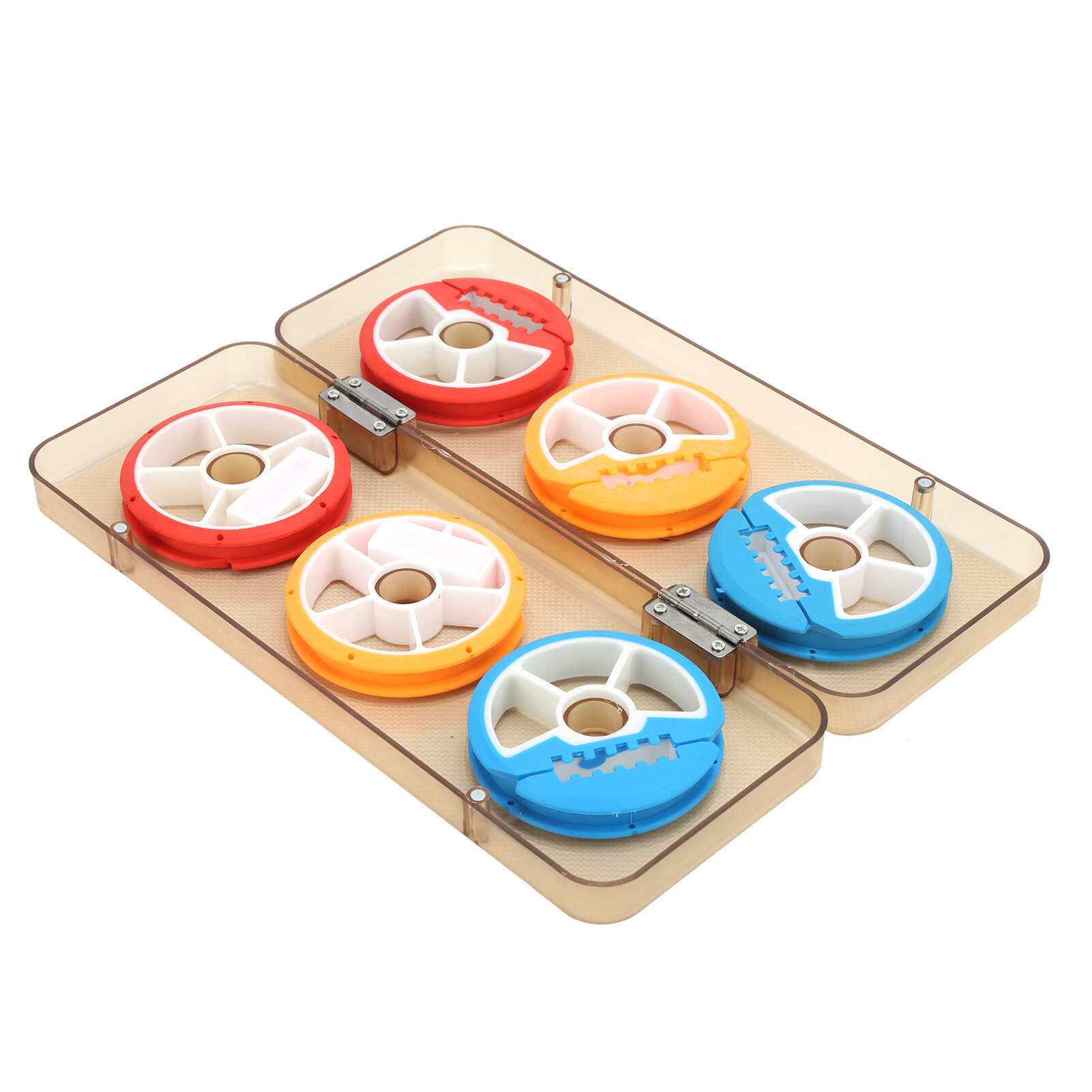 Силиконовые держатели для лески, 6-осевая цветная намоточная доска для катушки