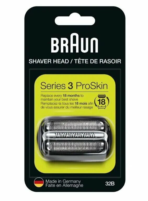 KNOW EASY-Braun Series 3 32B Foil & сменная насадка для резака, совместима с моделями 3000s, 3010s, 3040s, 3050cc, 3070cc, 3080s, 3090cc (упаковка может меняться)
