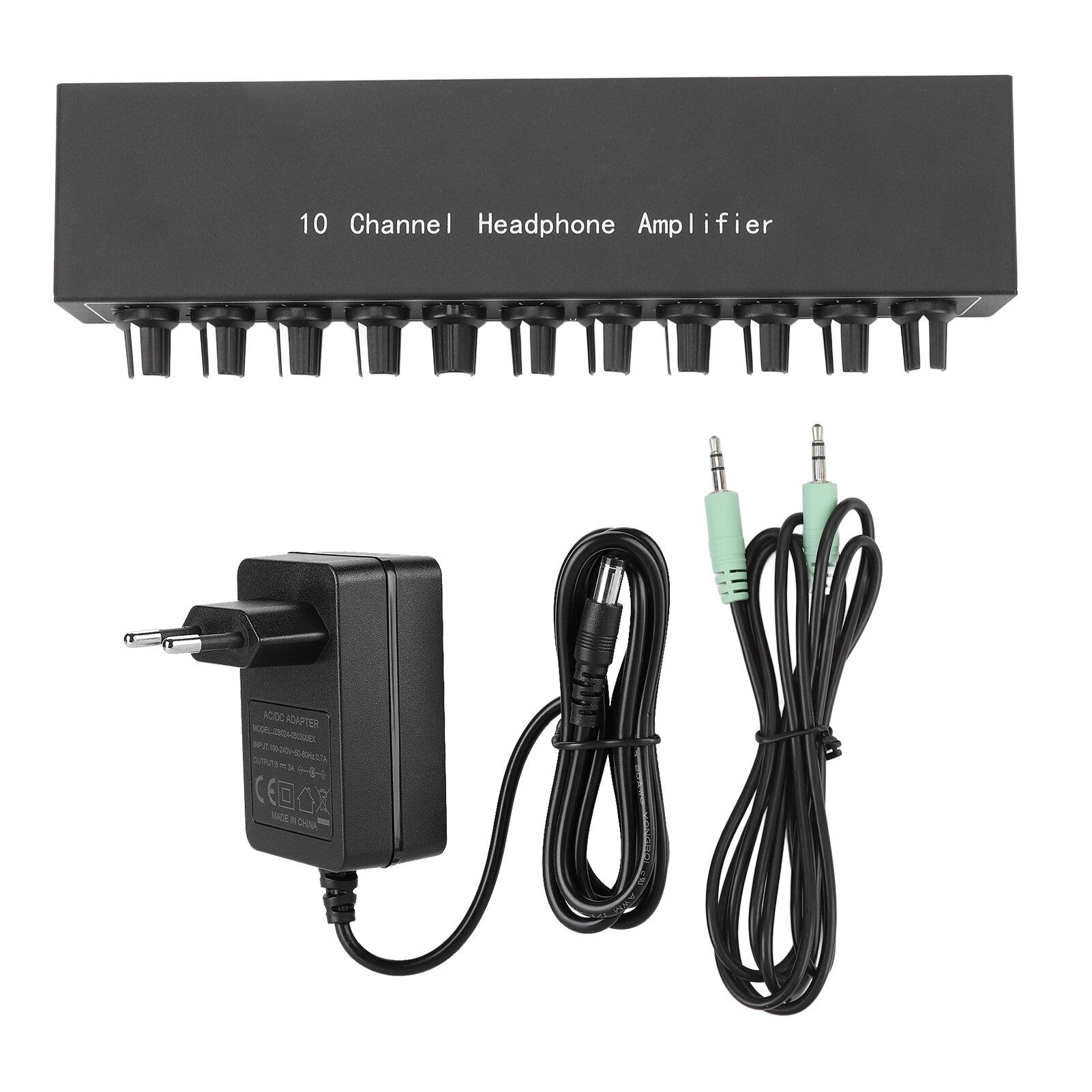 10 каналов усилитель наушников Портативный металлический разветвитель для наушников встроенный усилитель для наушников для эквалайзер