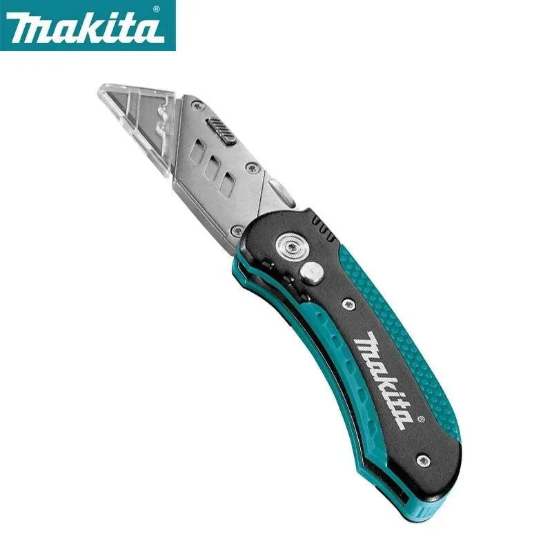 Нож складной Makita E-10908 с 10 сменными лезвиями, быстросменный