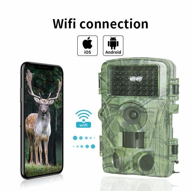 Фотоловушка для охоты охраны дачи / Лесная камера / WIFI 4K
